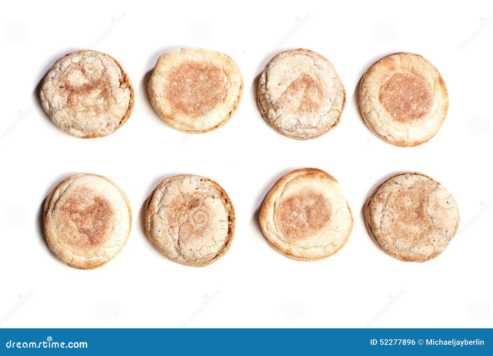 Rows Of Baked Italian Bread Rolls Stock Photo - Image of group, view ...