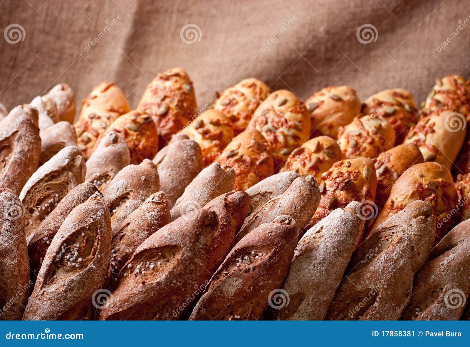 Rows of bakery stock image. Image of brown, baked, studio - 17858381