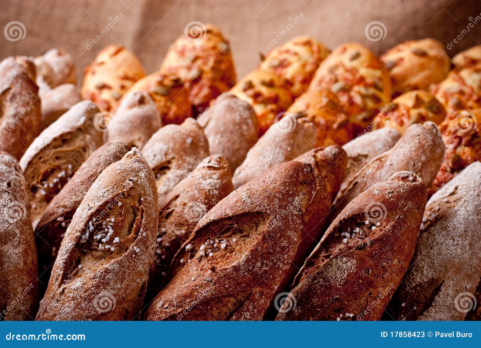 Rows of bakery stock image. Image of studio, baked, crispy - 17858423