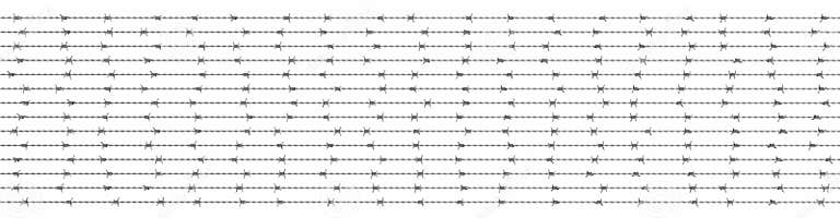 Rows of Barbed Wire. 3D Illustration Stock Illustration - Illustration ...