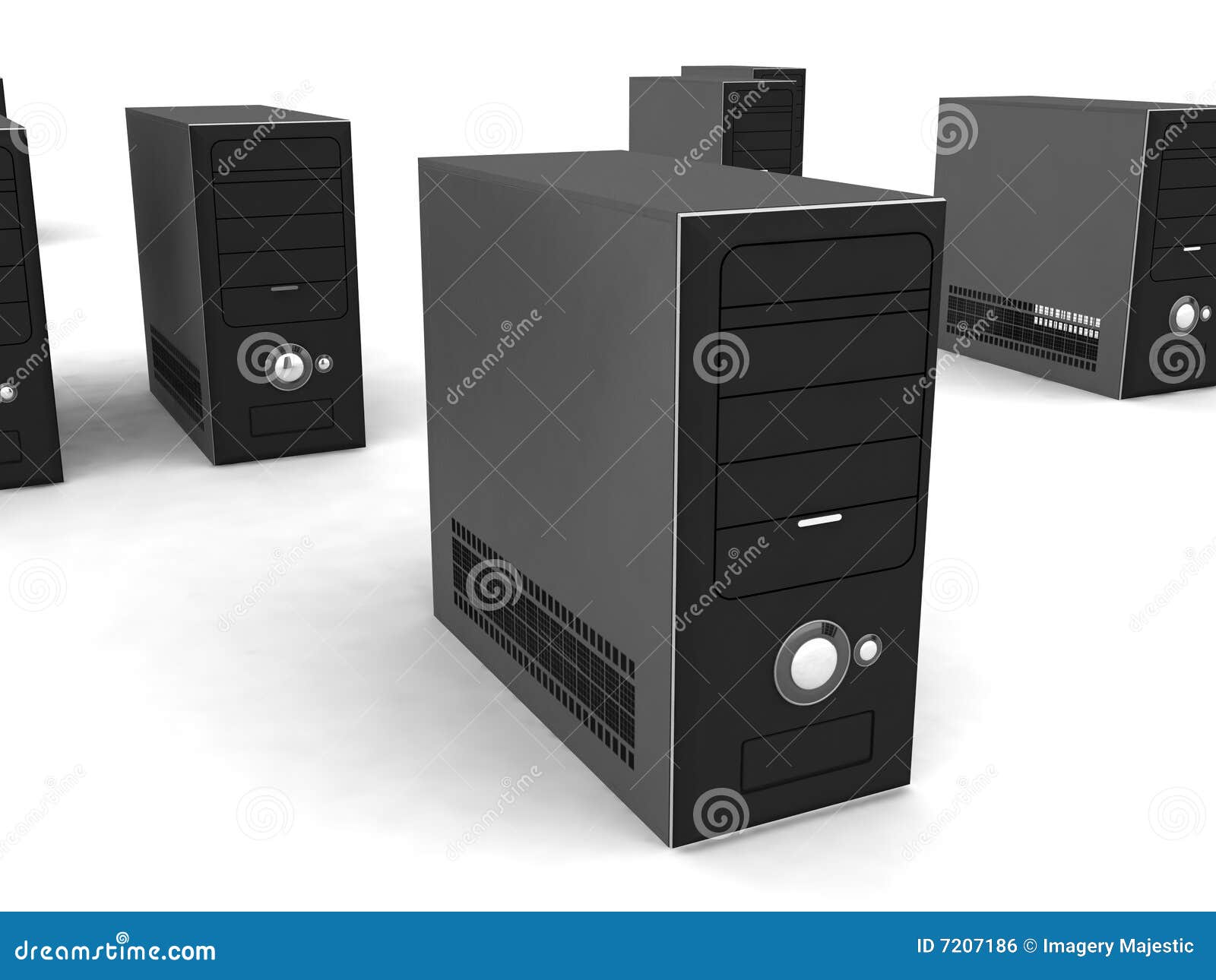 Rows of black cpu stock illustration. Illustration of object - 7207186