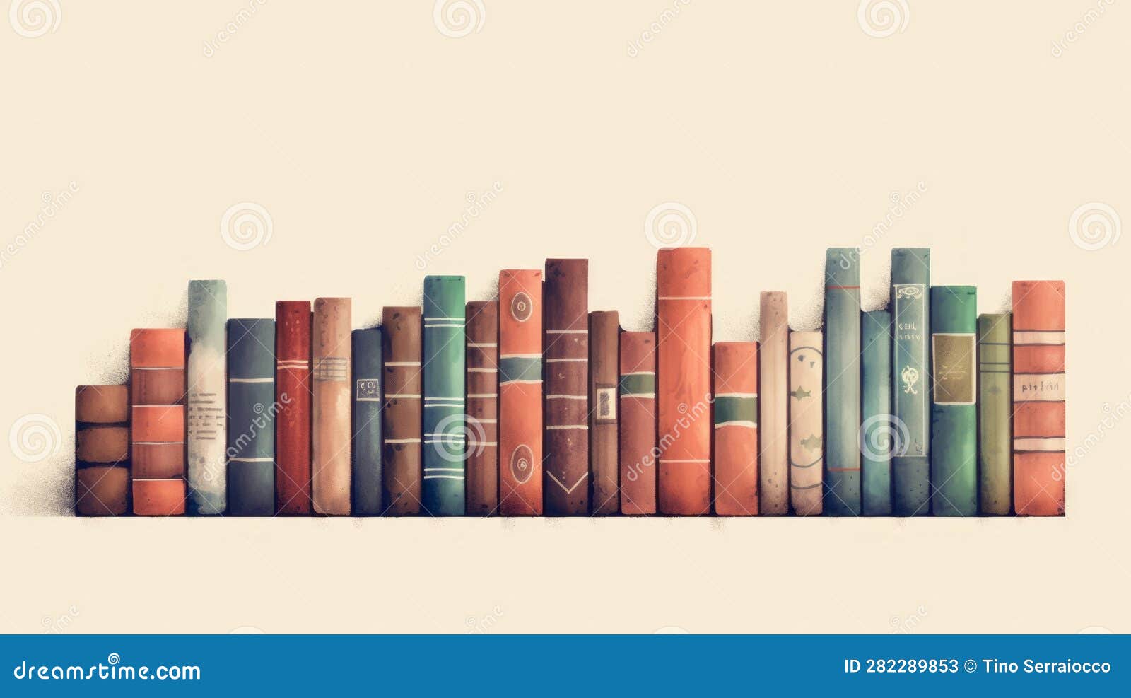 Rows of Books Background for a Slide Deck,generated with AI. Stock ...