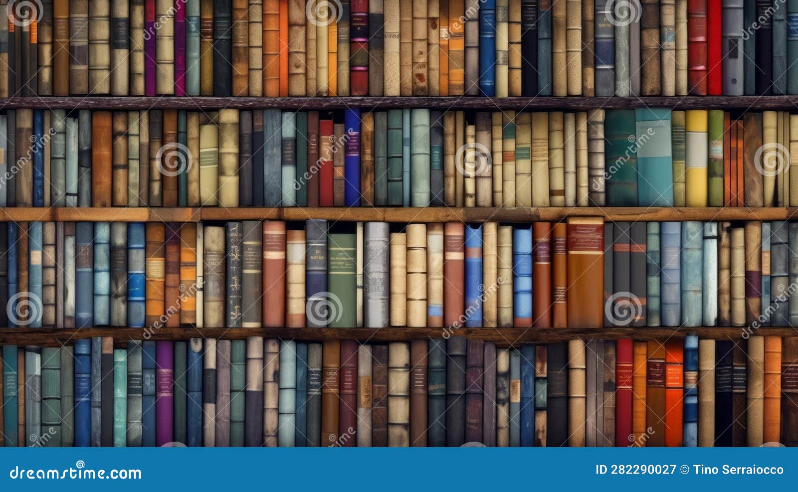 Rows of Books Background for a Slide Deck,generated with AI. Stock ...