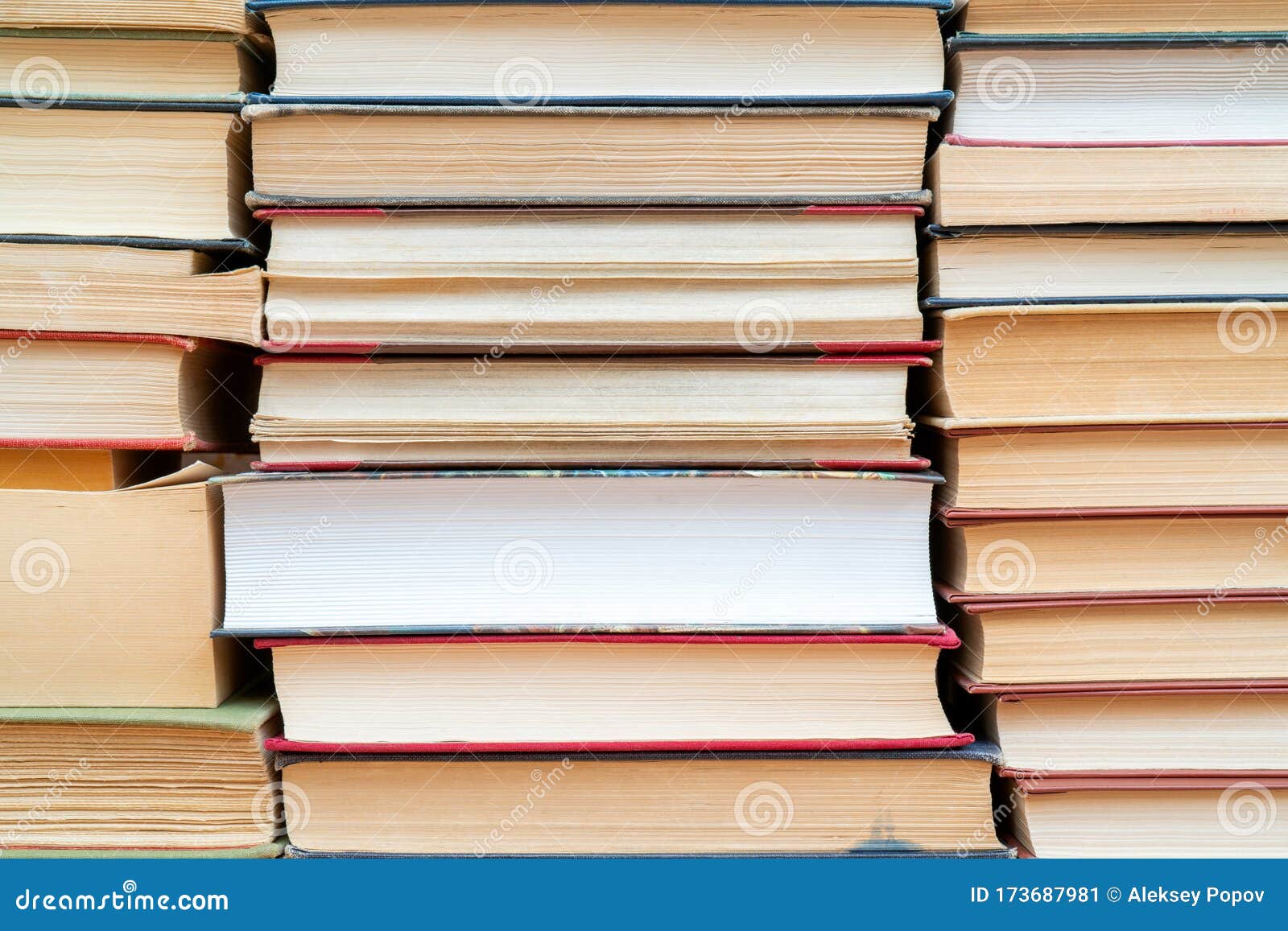 Rows of Books in the Library. Stock Image - Image of focus, bookshelf ...