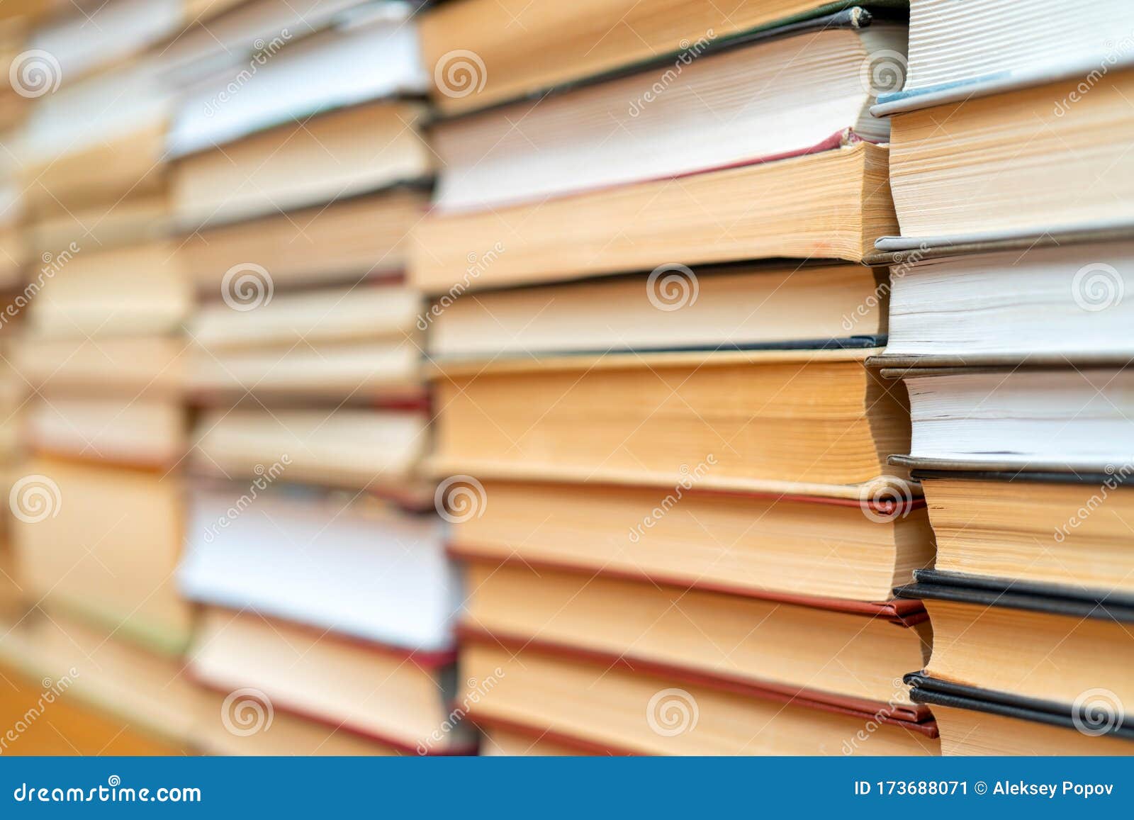 Rows of Books in the Library. Stock Image - Image of vintage ...