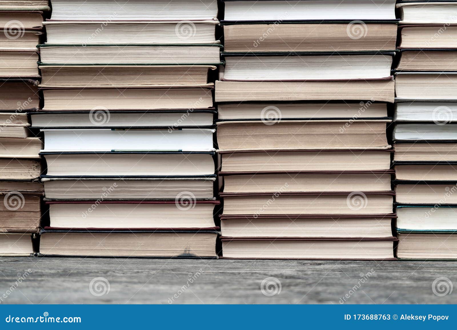 Rows of Books in the Library. Background for Text Stock Image - Image ...