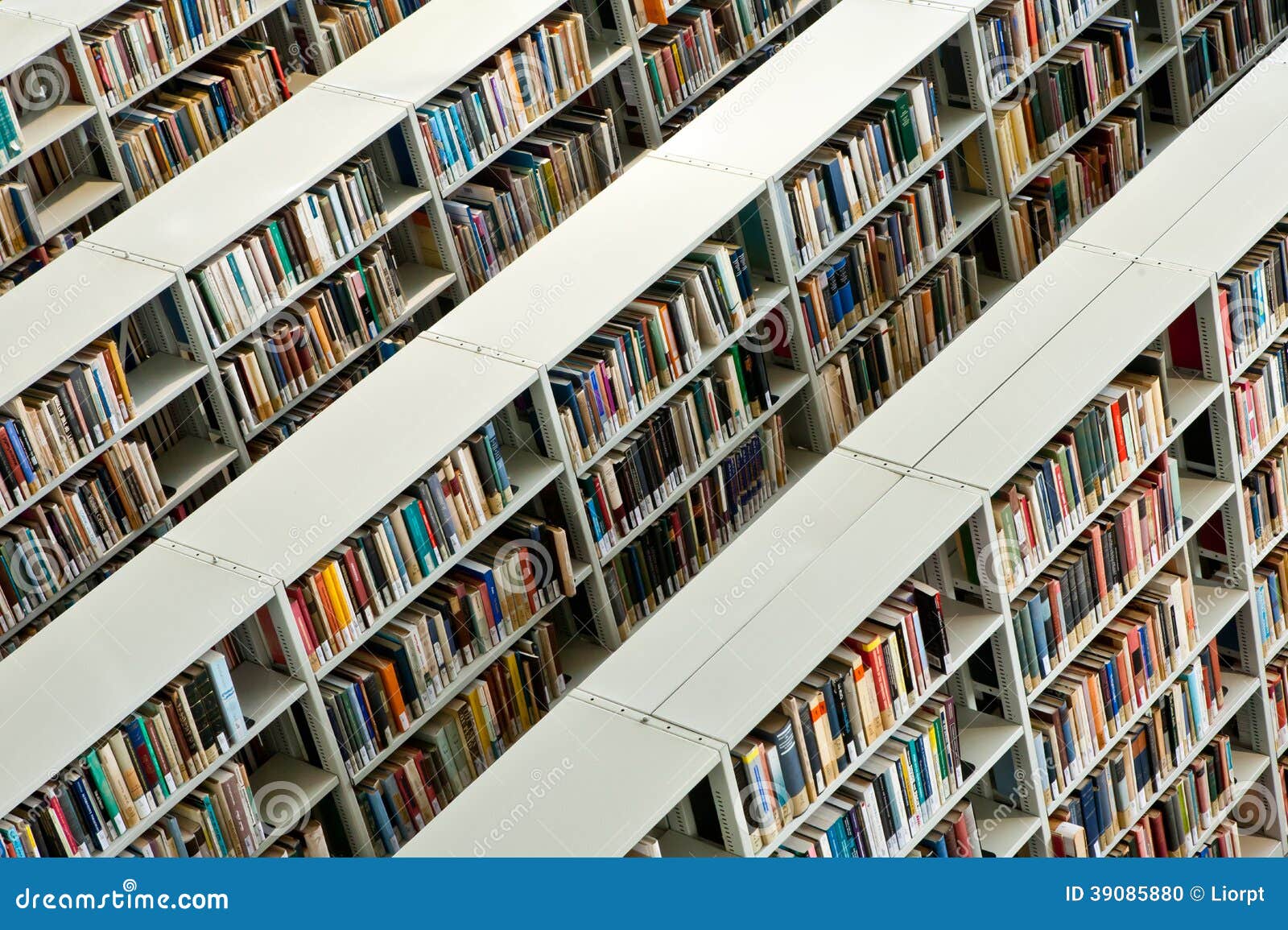 Rows of Books in a Public Library Editorial Image - Image of horizontal ...
