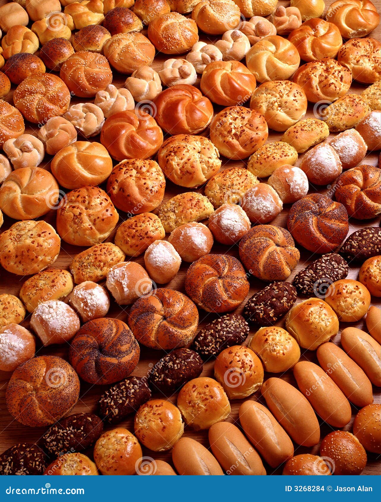 Rows of Bread stock photo. Image of freshness, brioche - 3268284