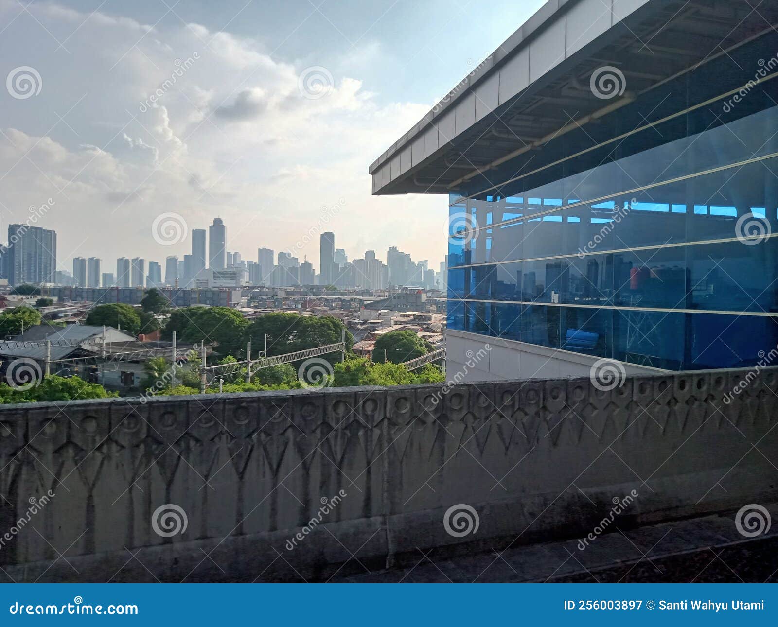 Rows of Building from a Distance Stock Image - Image of sunny, rows ...