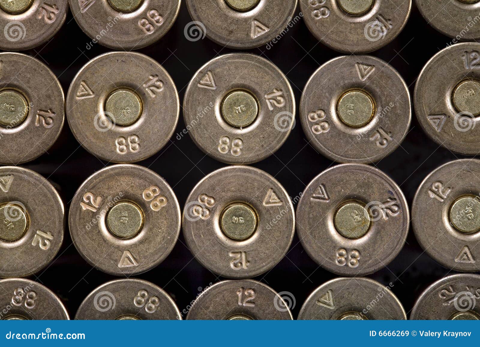 Rows of bullets, stock image. Image of shooting, silver - 6666269