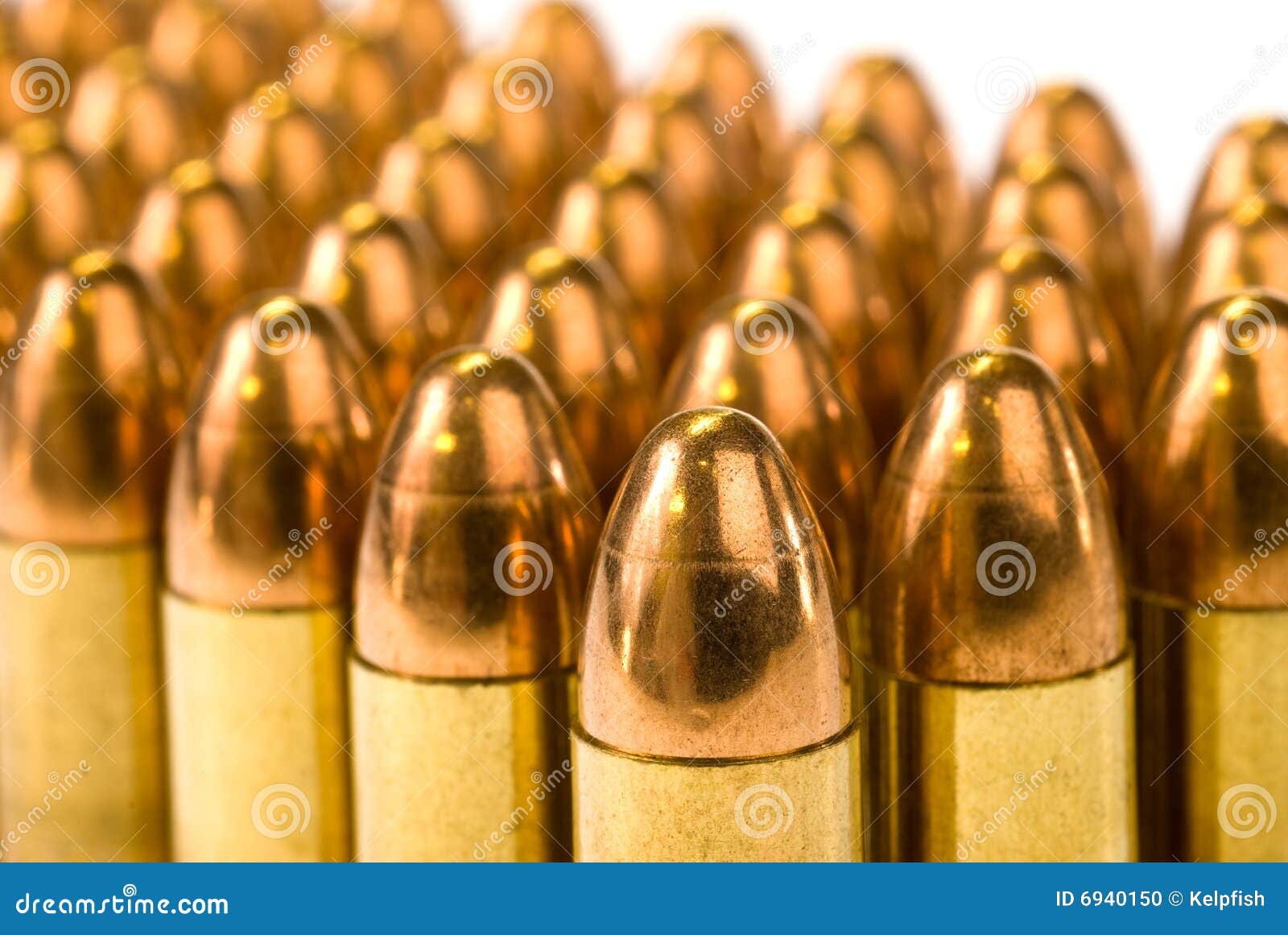 Rows of bullets stock photo. Image of arranged, caliber - 6940150
