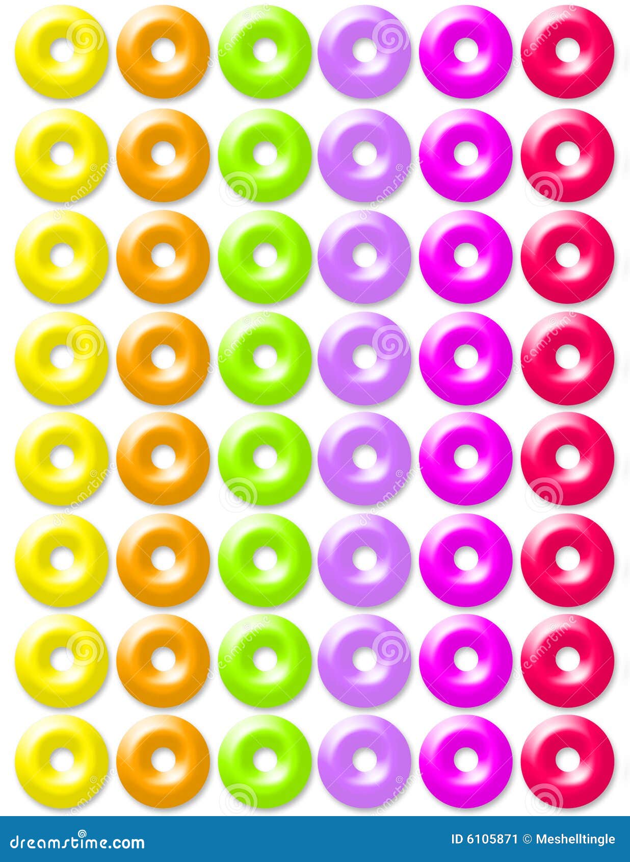 Rows of candy stock illustration. Illustration of food - 6105871