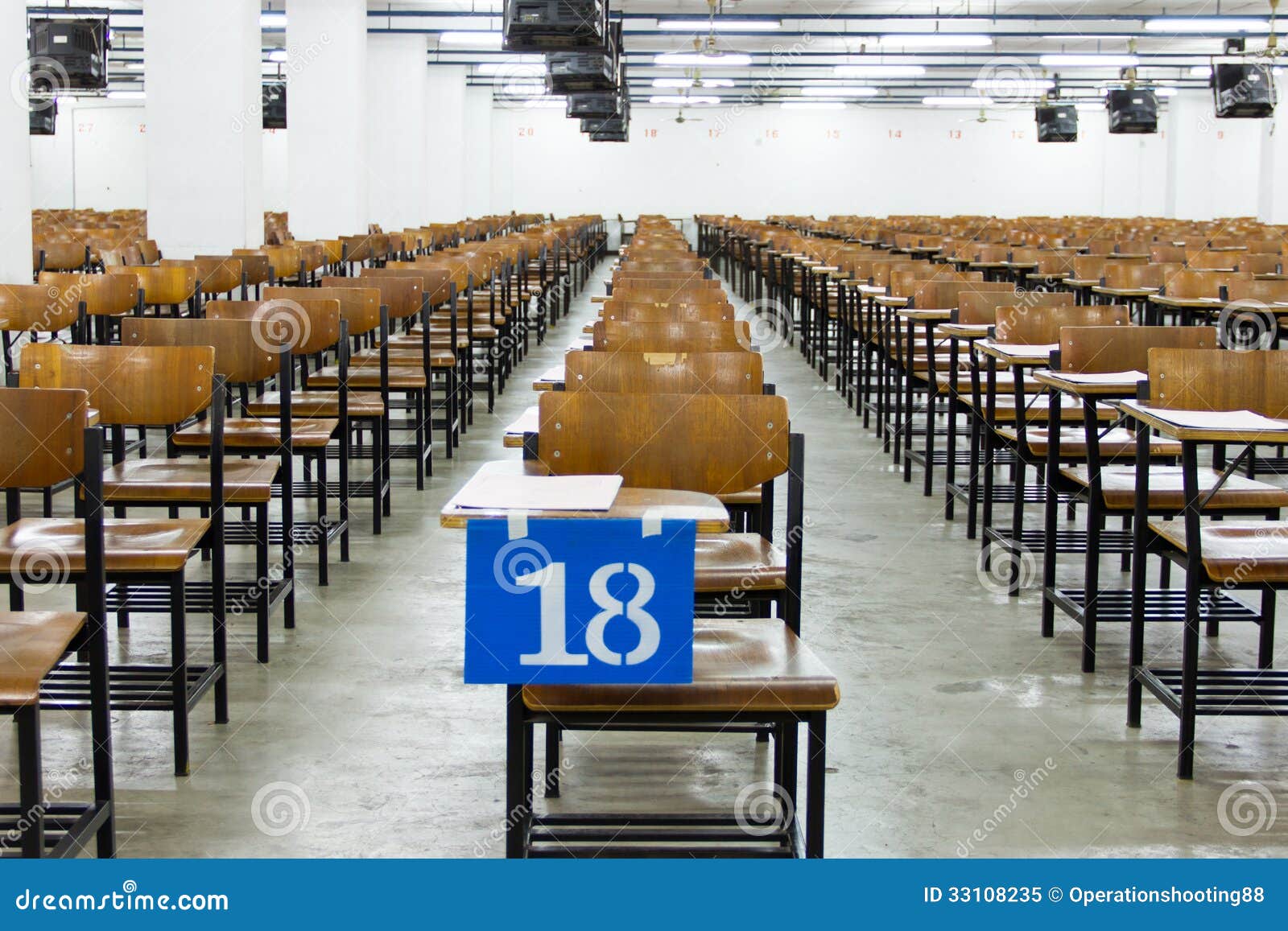 Rows of chairs stock image. Image of lesson, background - 33108235