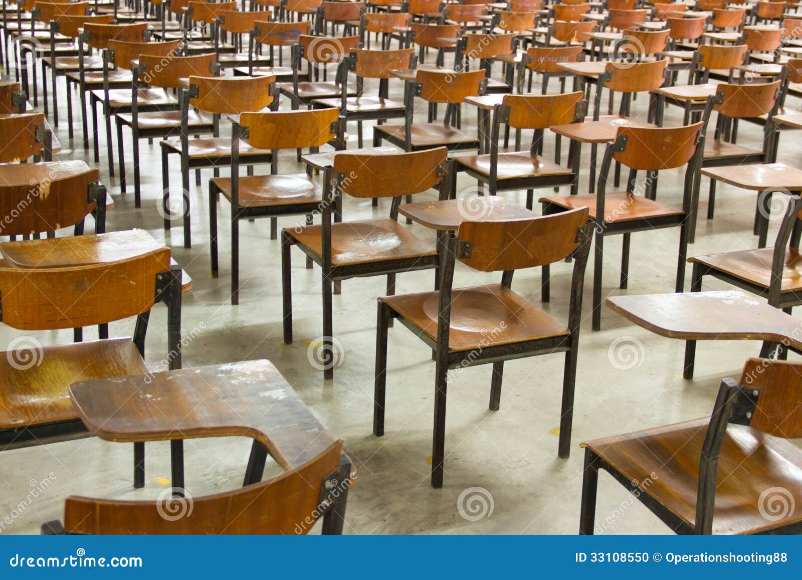 Rows of chairs stock photo. Image of auditorium, educational - 33108550