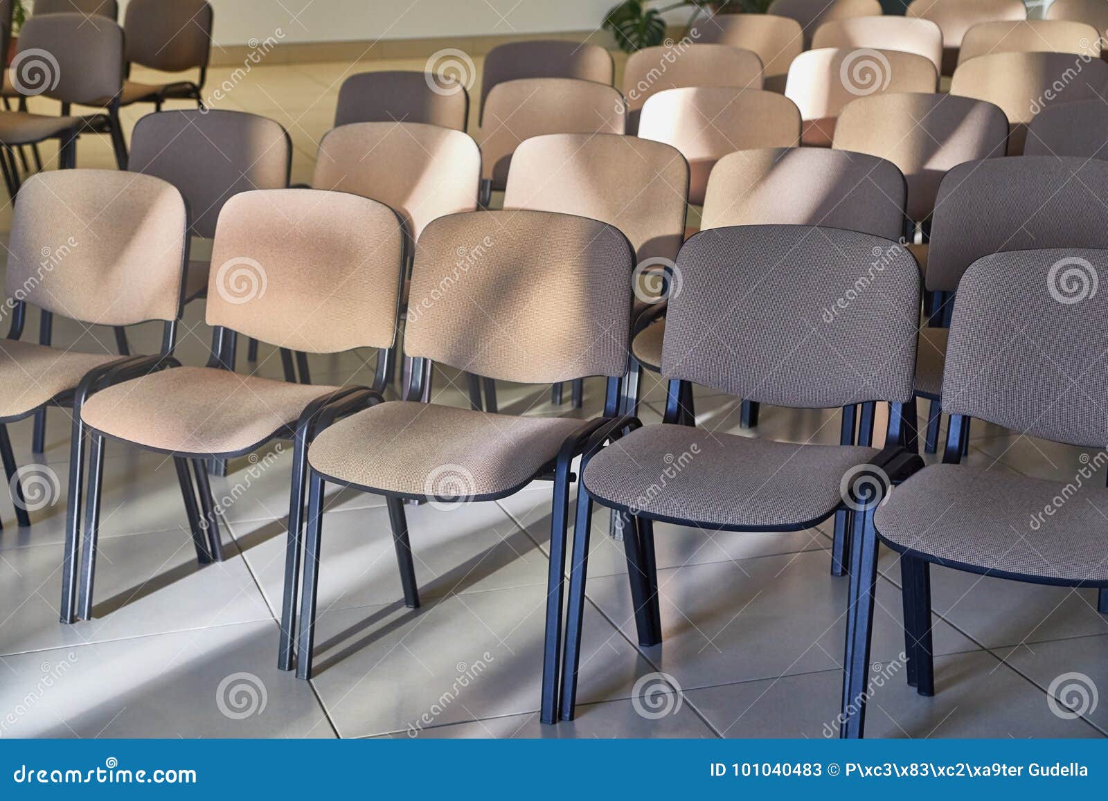 Rows of Chairs stock image. Image of pattern, classroom - 101040483