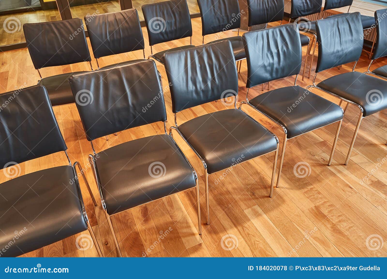 Rows of Chairs stock photo. Image of meeting, chairs - 184020078