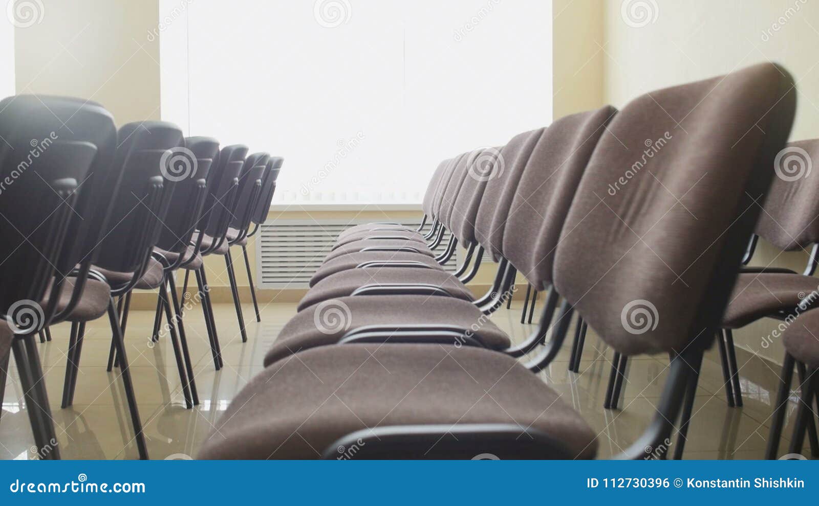 Rows of Chairs in the Conference Room Stock Photo - Image of armchair ...