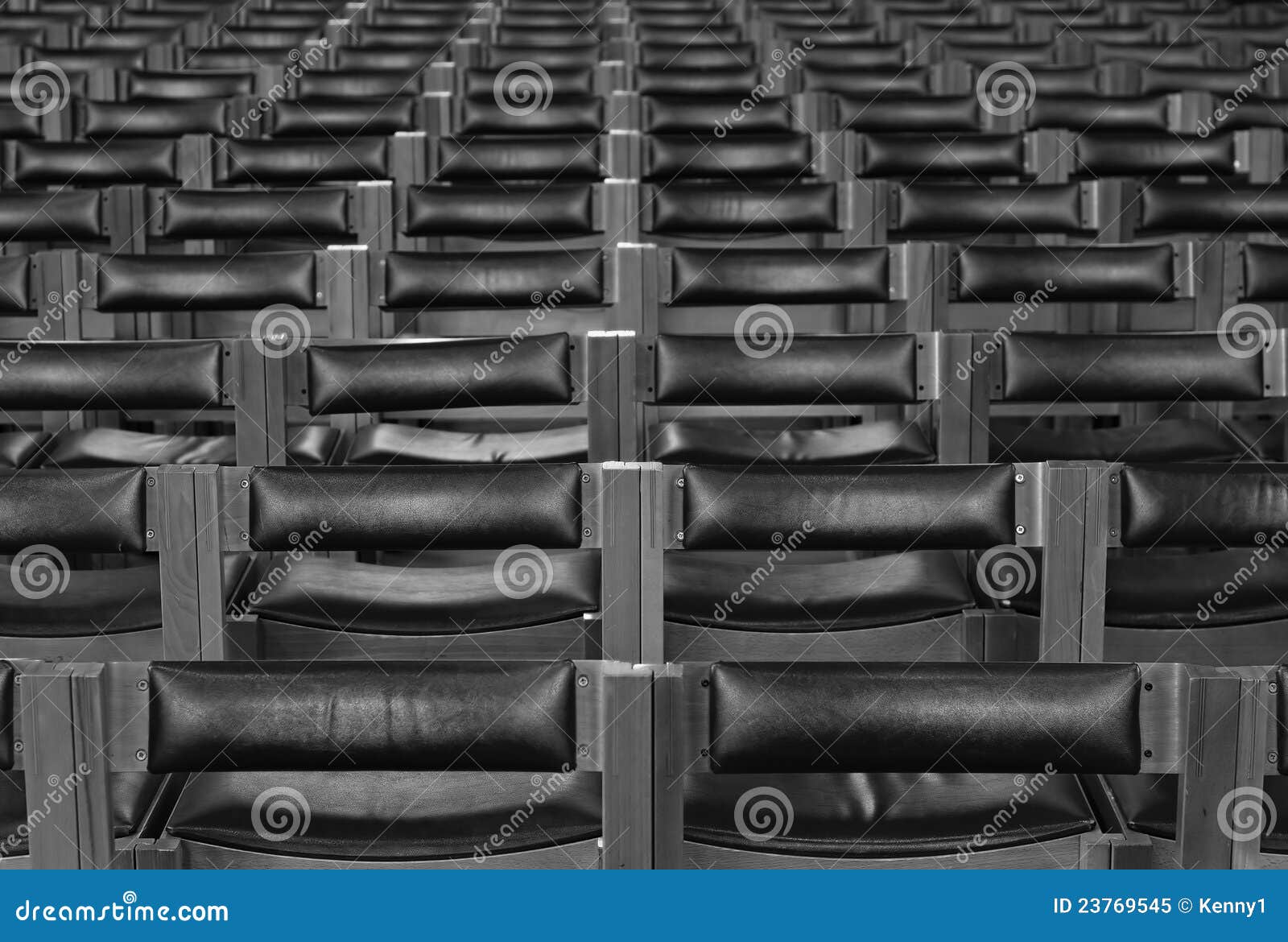 Rows of Chairs Inside Cathedral Stock Image - Image of chair, audience ...
