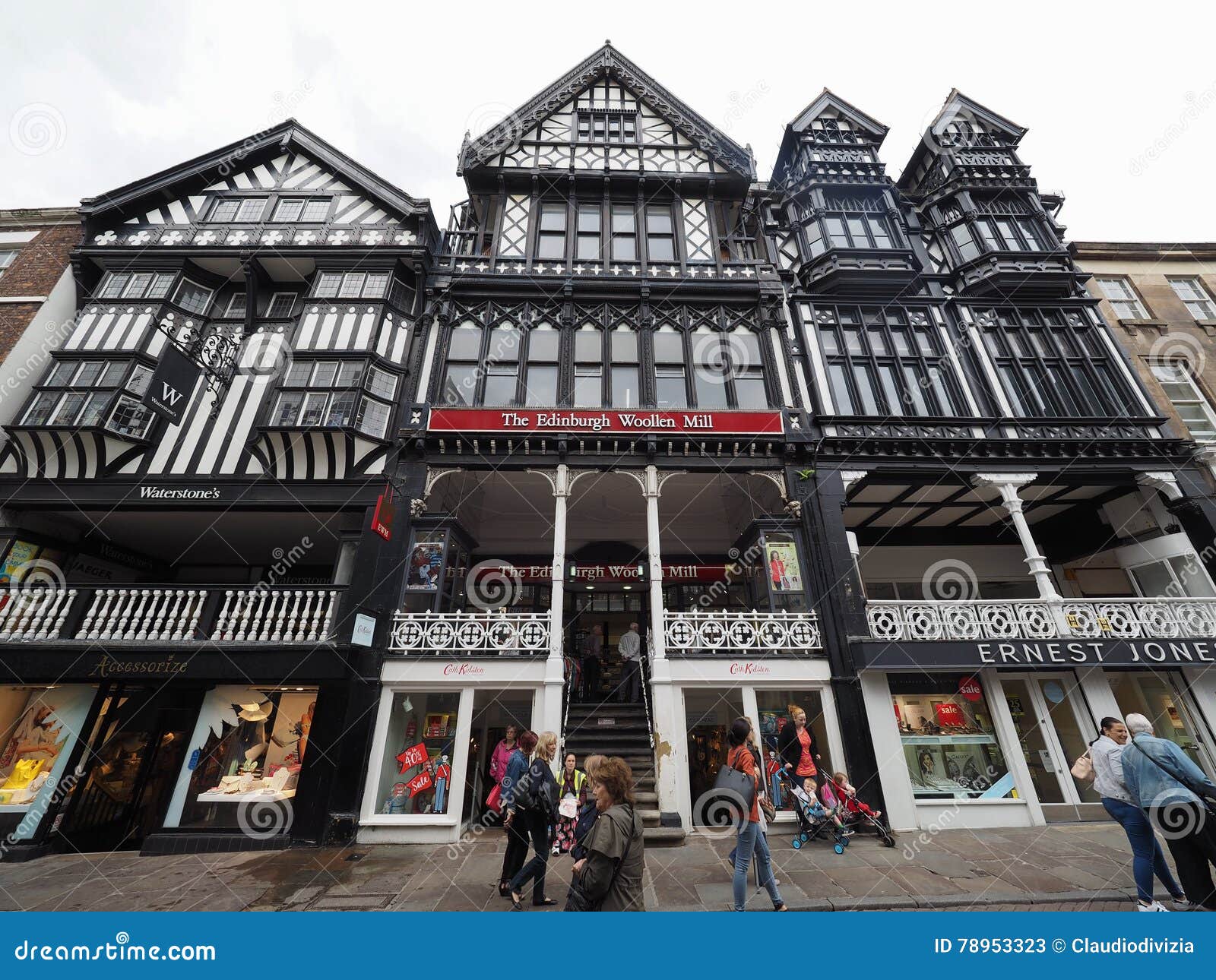 Rows in Chester editorial stock photo. Image of britain - 78953323