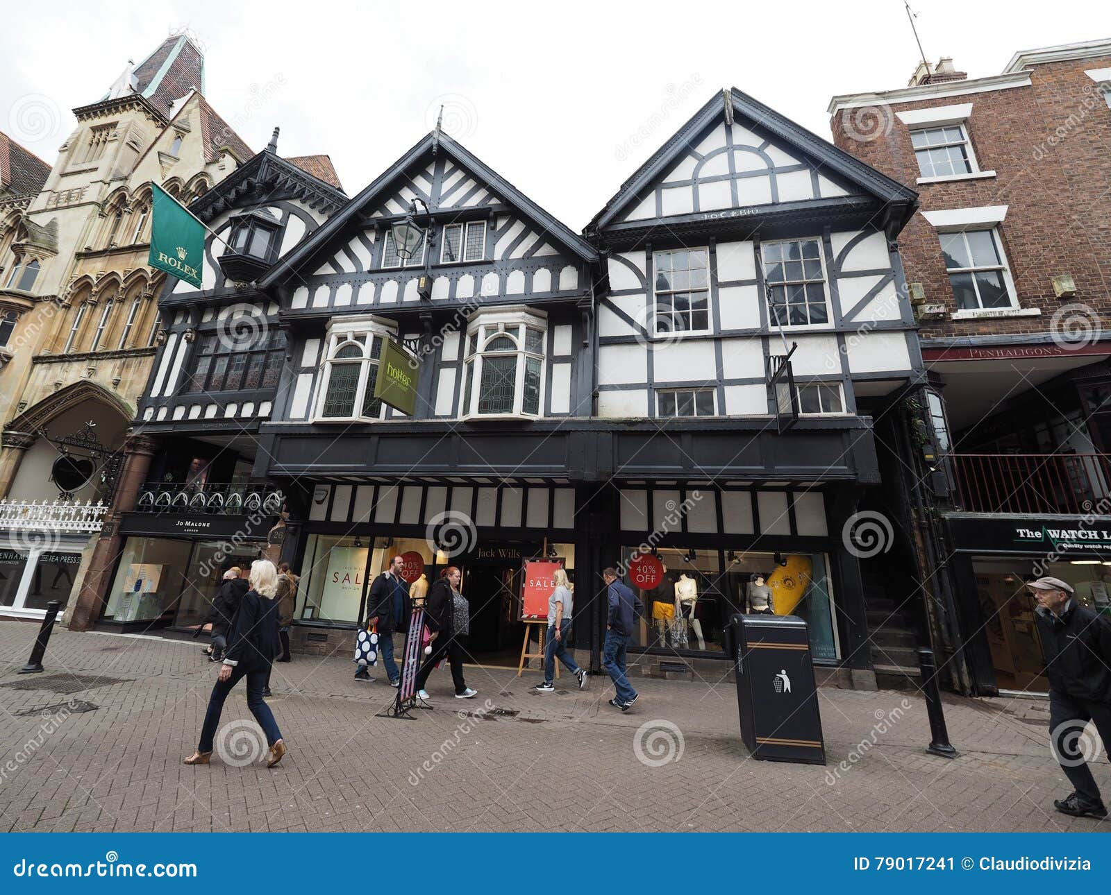 Rows in Chester editorial photo. Image of chester, english - 79017241