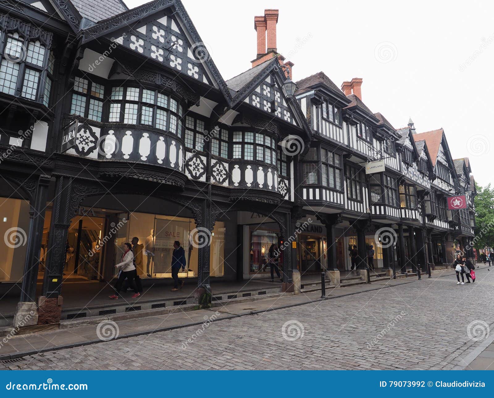 Rows in Chester editorial photography. Image of britain - 79073992
