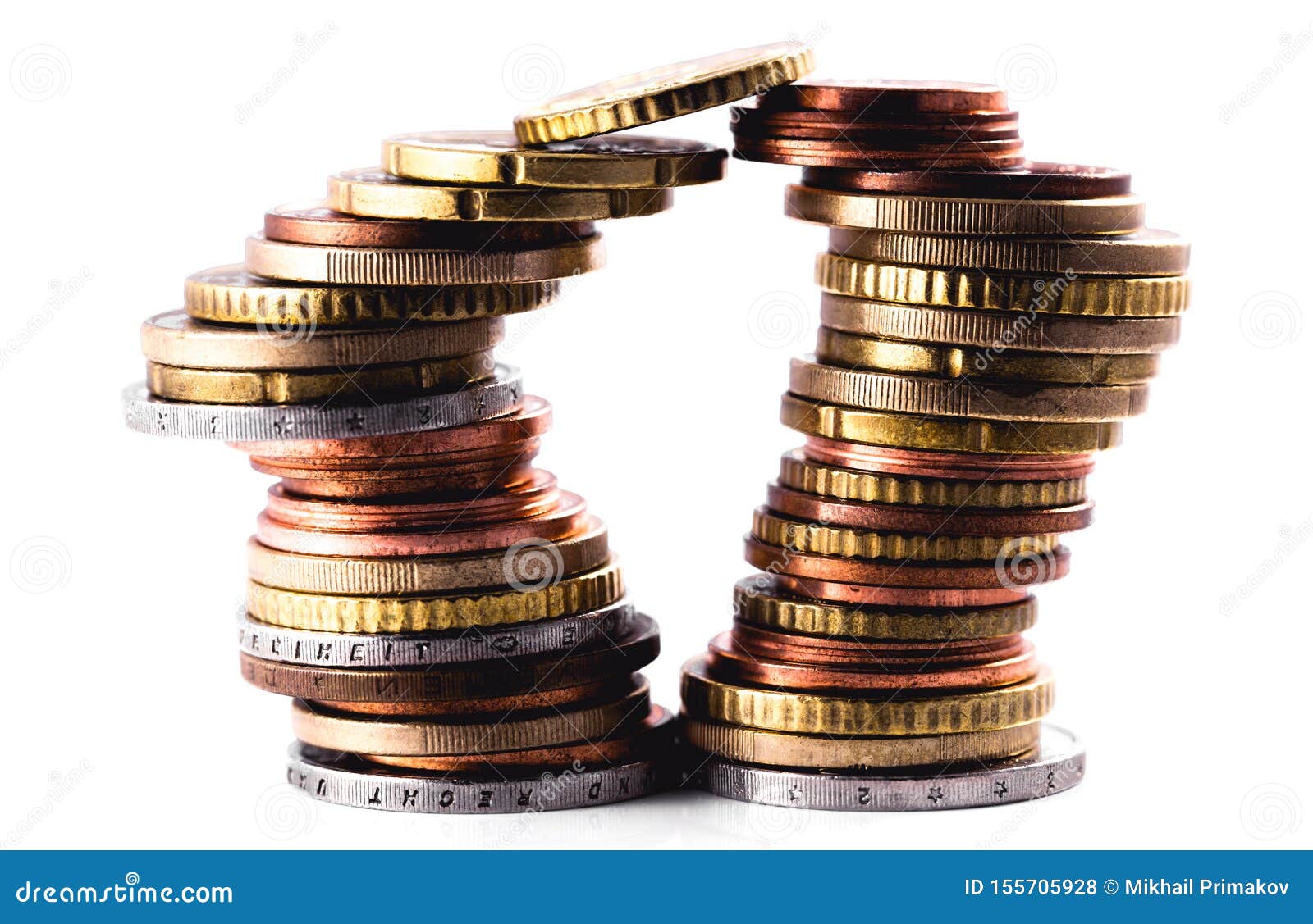 Rows of coins stock photo. Image of fund, double, bank - 155705928