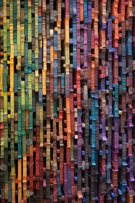 Rows of Colorful Books Forming a Repeating Pattern Stock Illustration ...