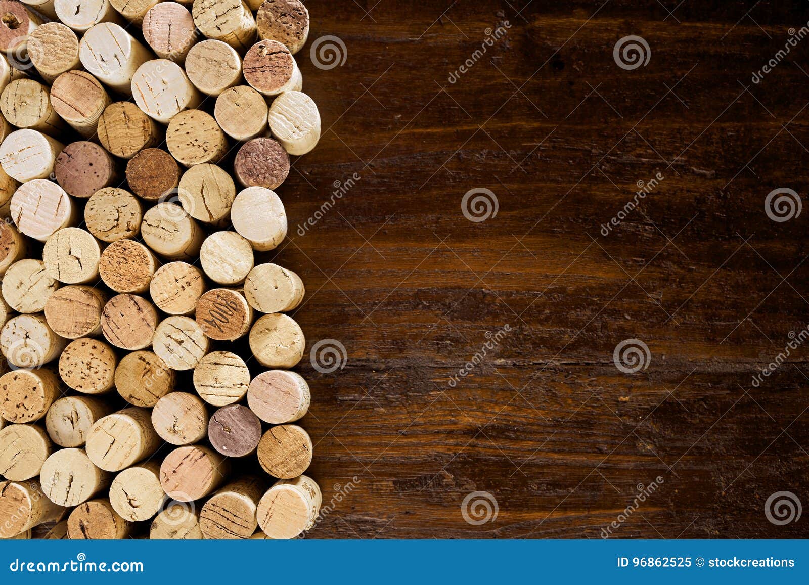Rows of Corks on a Wooden Background Stock Image - Image of corks ...