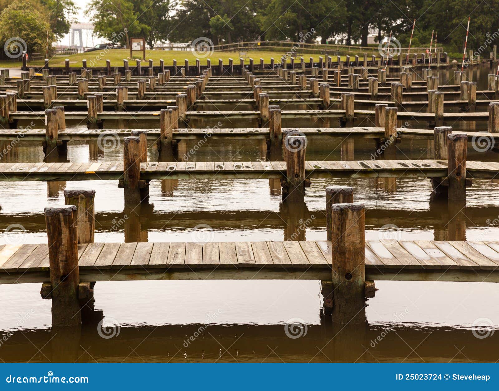 Rows of Empty Boat Dock Harbor Stock Photo - Image of docking, marina ...