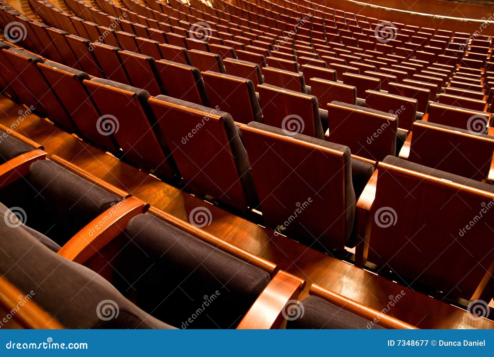 Rows of empty chairs stock image. Image of theater, event - 7348677