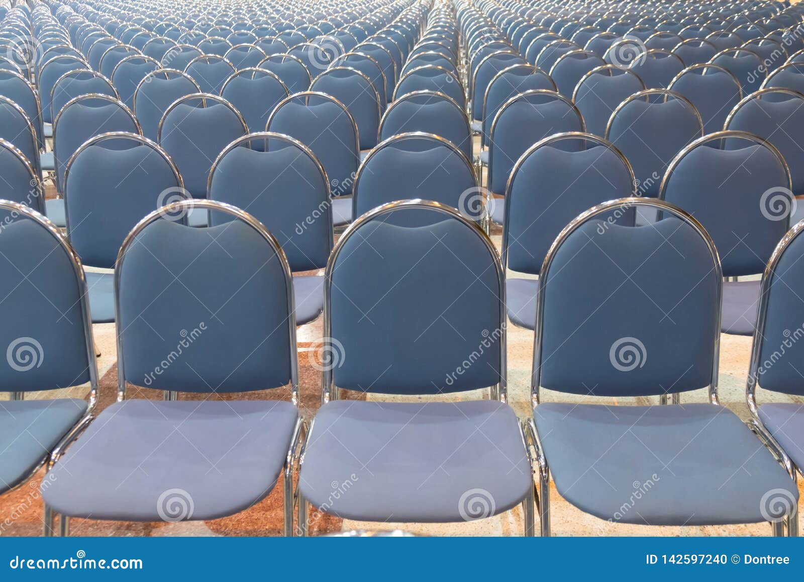 Rows of Empty Chairs in Conference Hall Stock Photo - Image of design ...