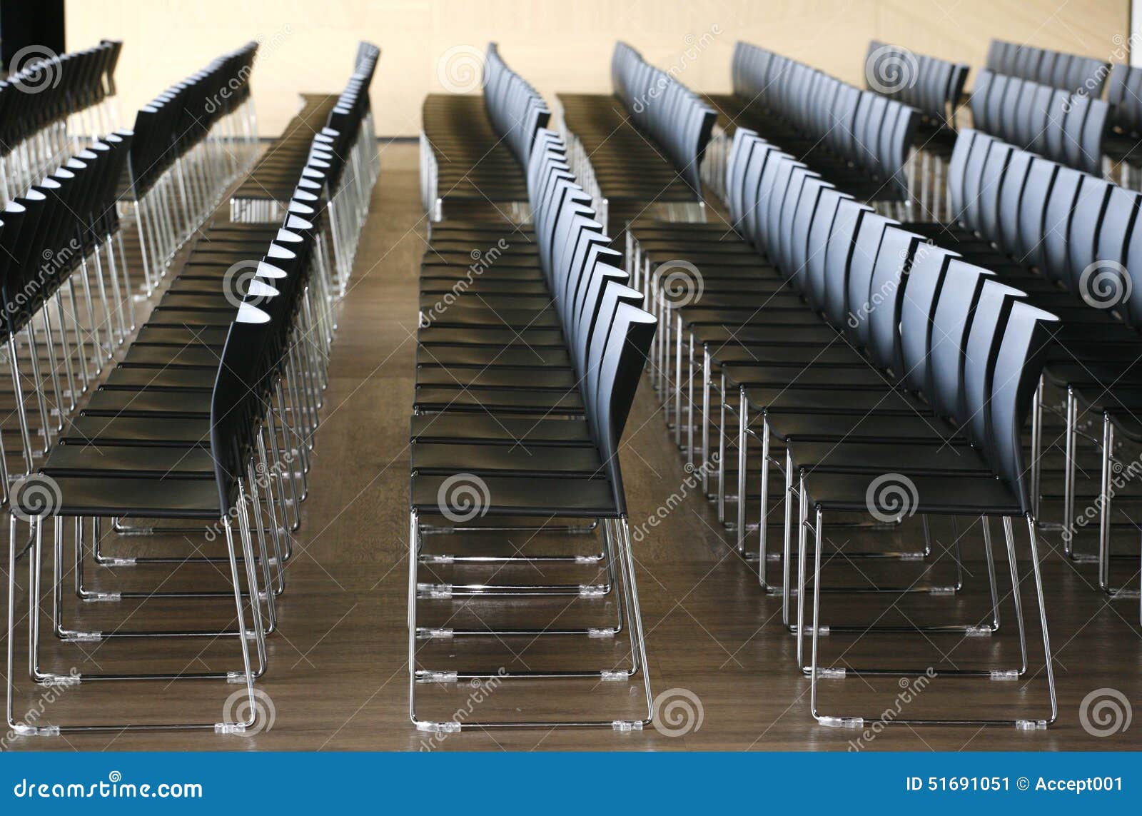 Rows of Empty Chairs Prepared for an Indoor Event Stock Image - Image ...
