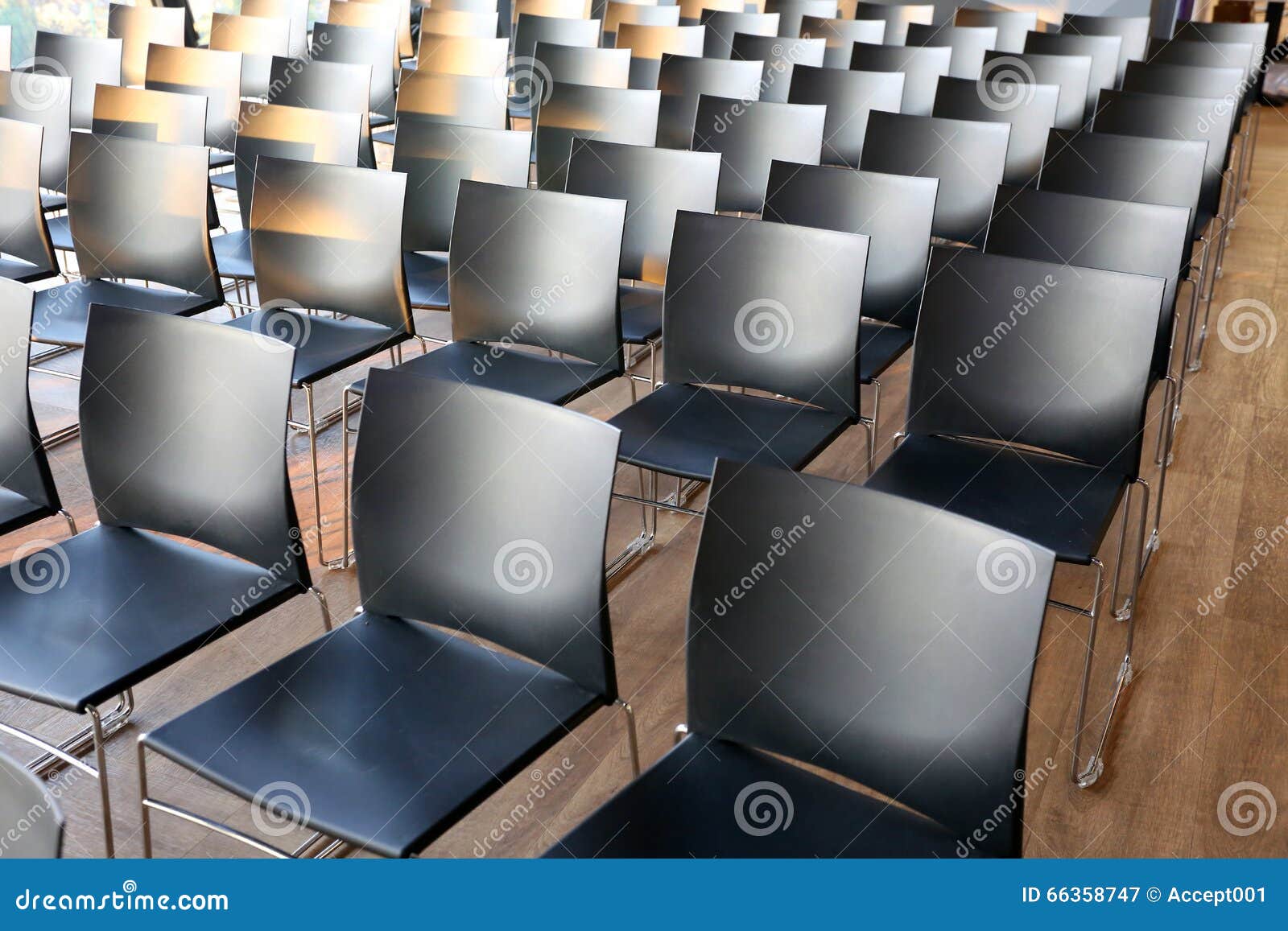 Rows of Empty Chairs Prepared for an Indoor Event Stock Image - Image ...