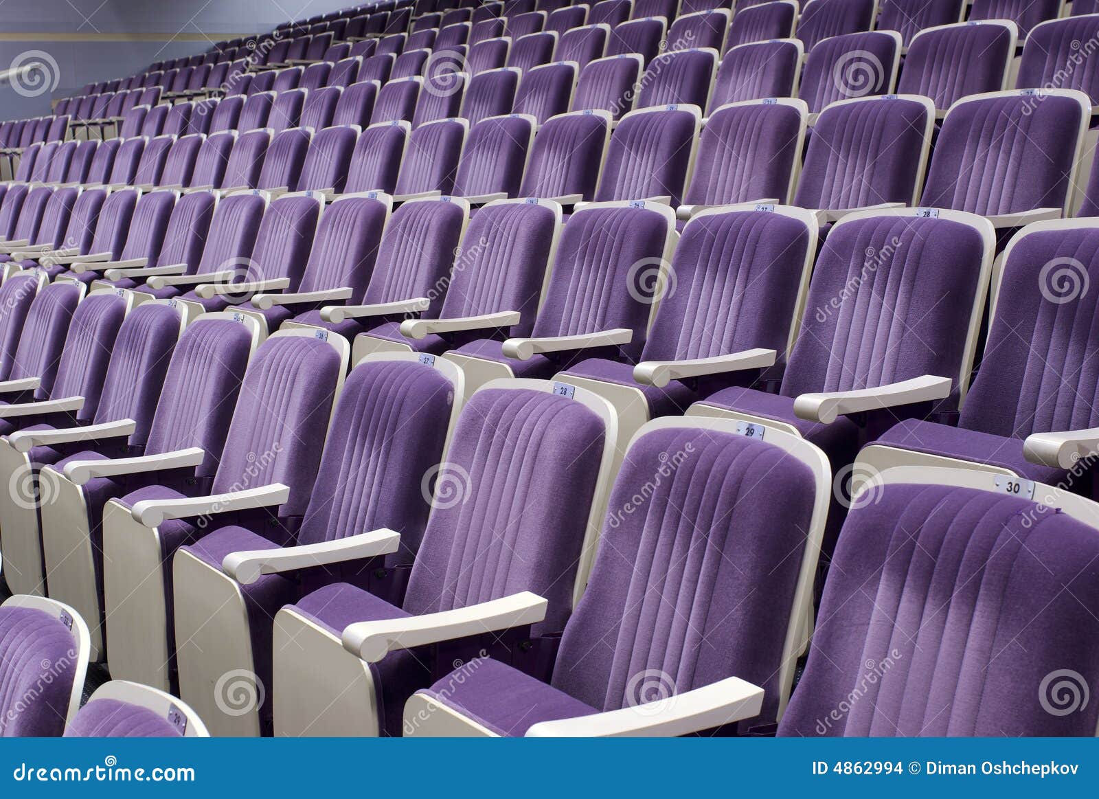 Rows of empty seats stock photo. Image of number, conference - 4862994