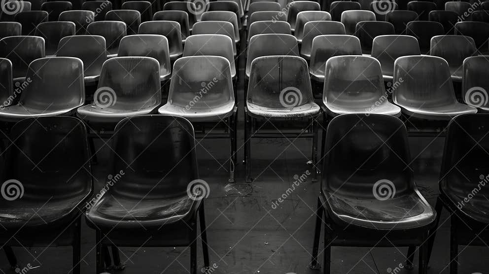 Rows of Empty Seats and Seats in an Auditorium Stock Photo - Image of ...