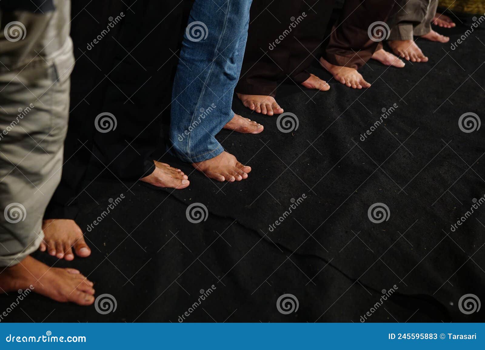 Rows of Feet of Men Standing on Black Carpet Stock Image - Image of ...