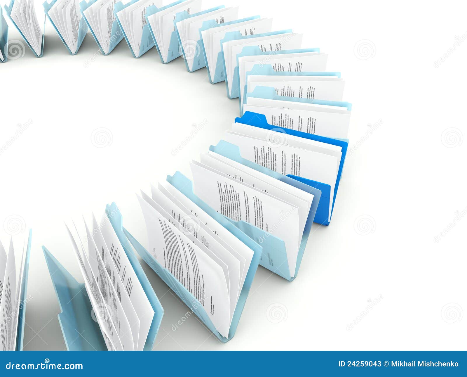 Rows of folders stock illustration. Illustration of full - 24259043