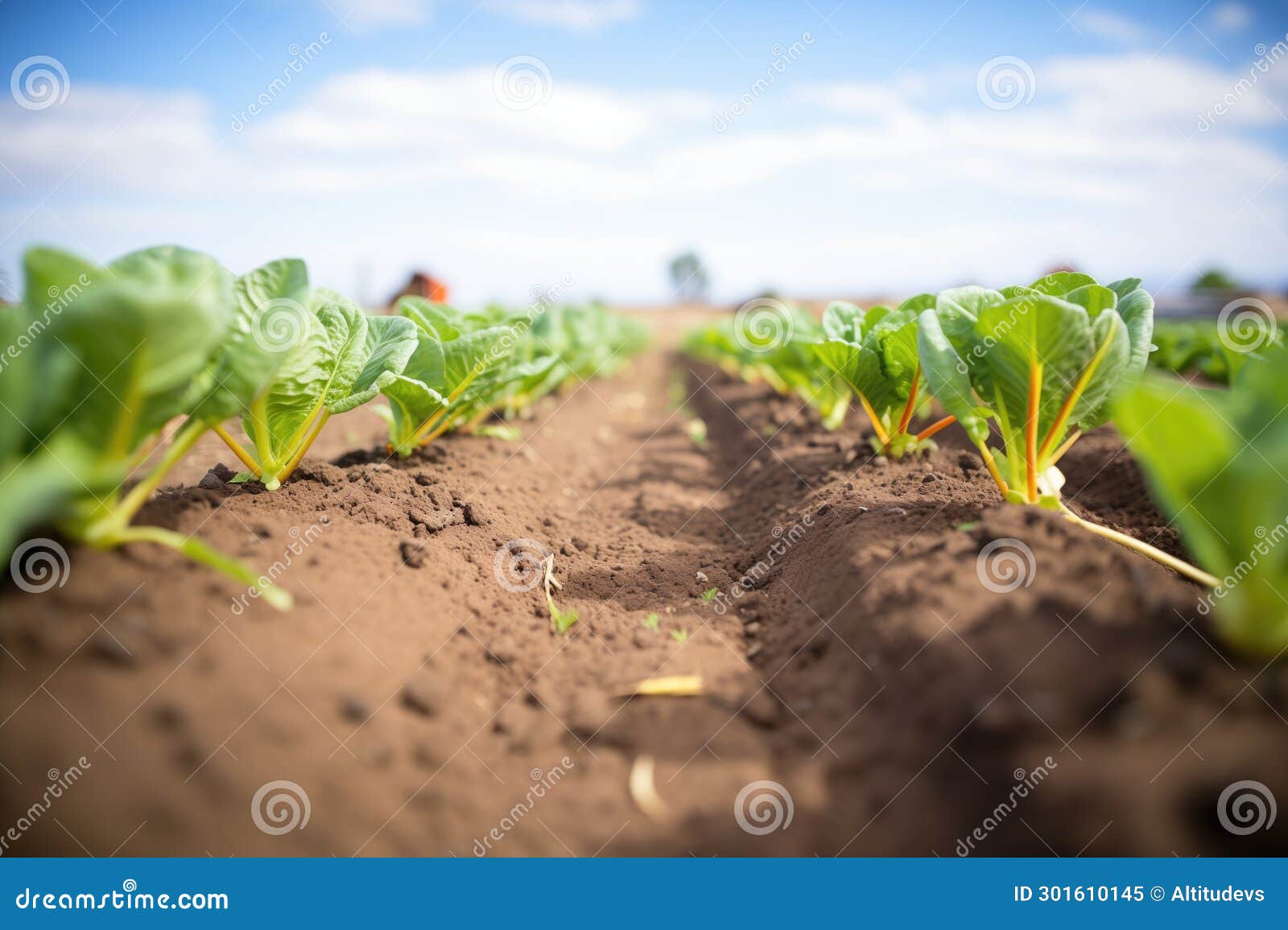 Rows of Fresh Vegetables in Soil Stock Image - Image of vegetable ...