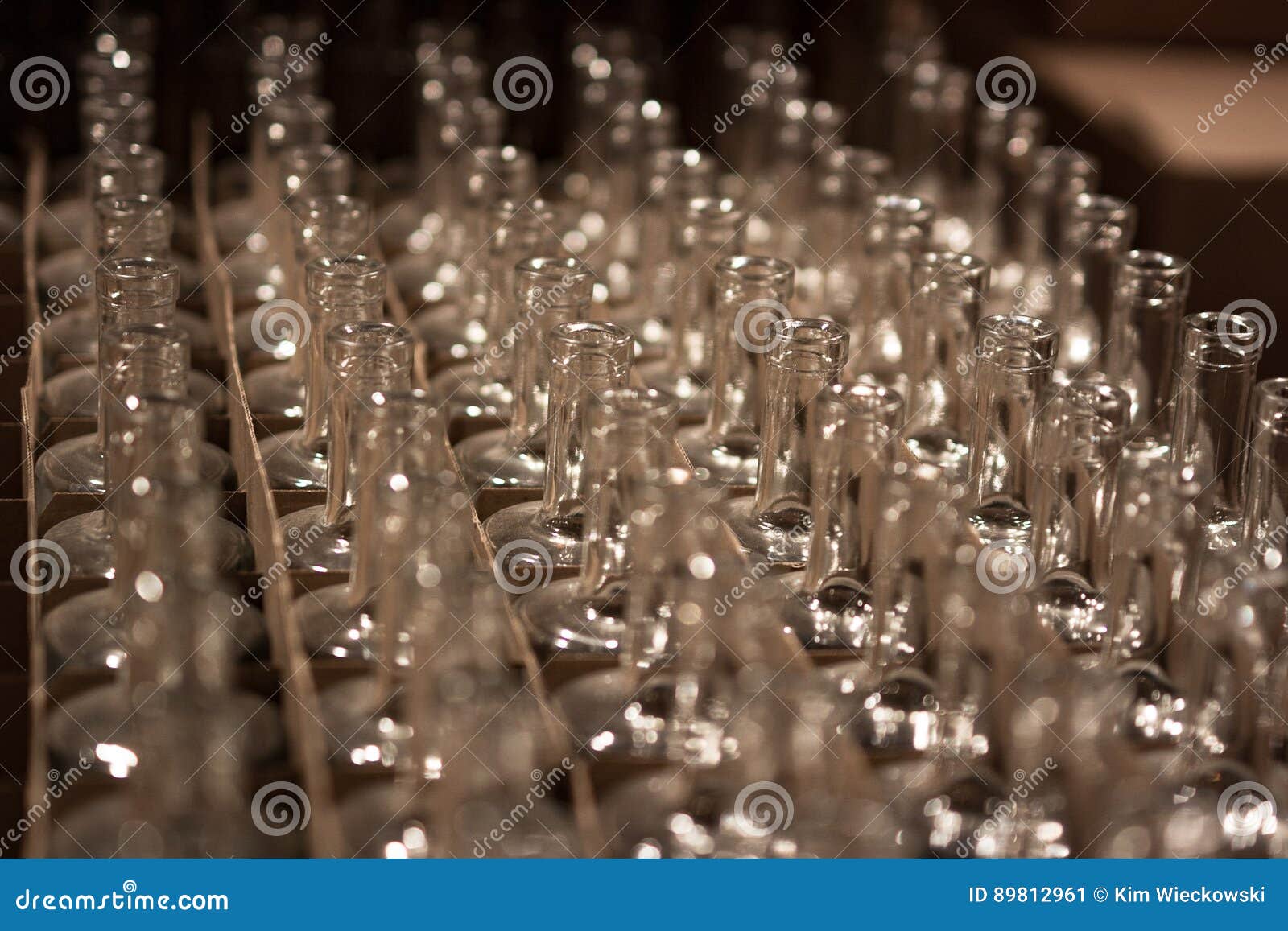 Rows of glass bottles stock image. Image of conformity - 89812961