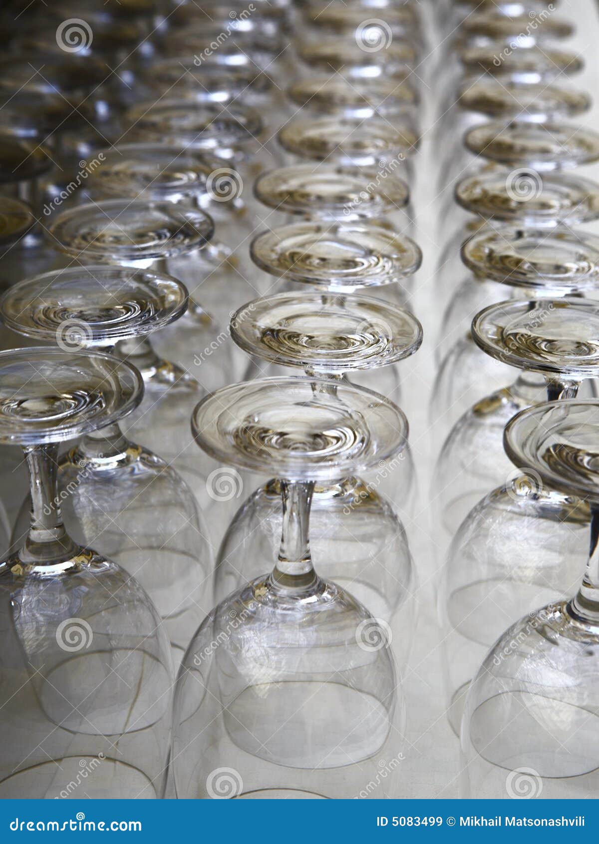 Rows of Glasses stock image. Image of glass, flatware - 5083499