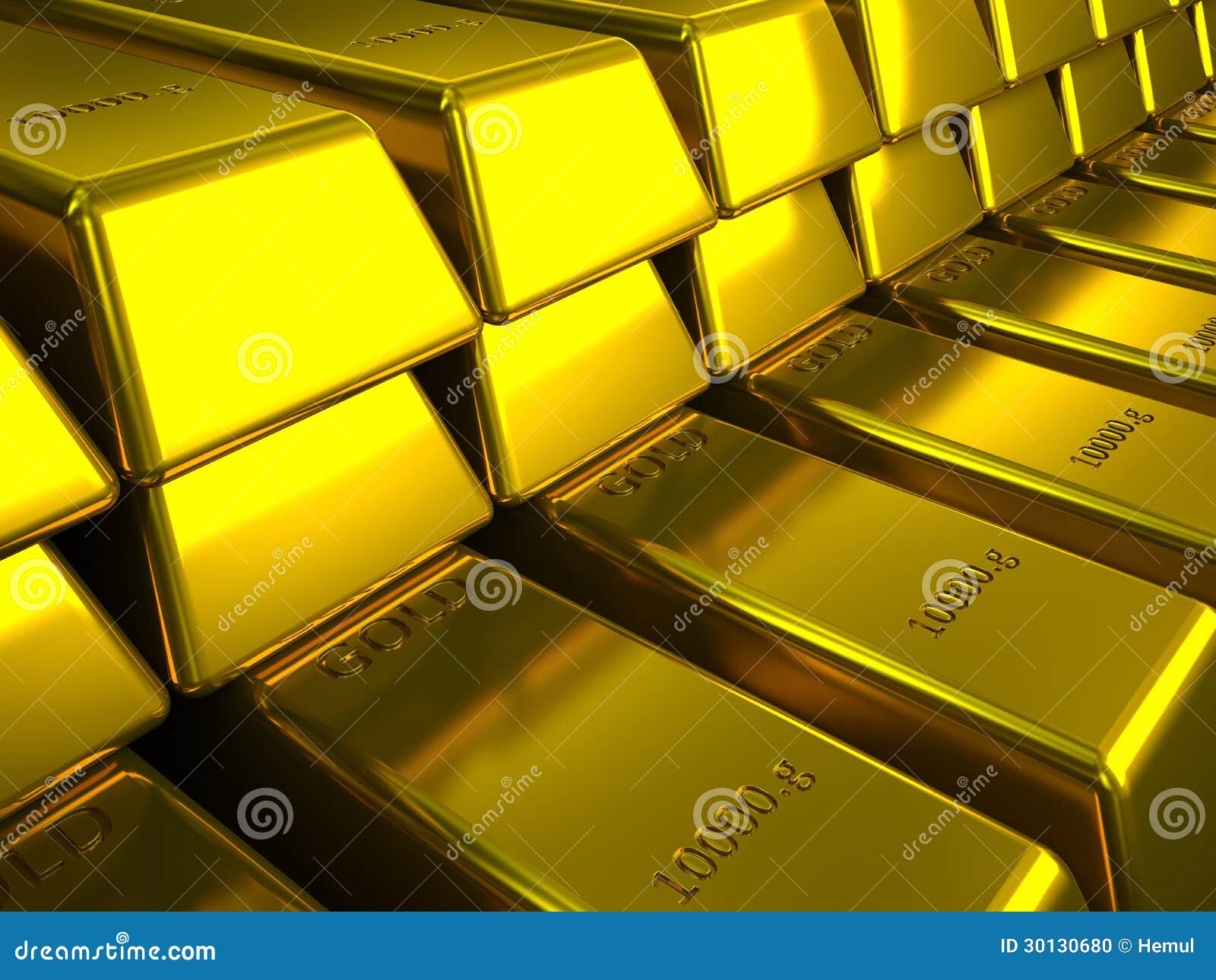 Rows of Gold Bars Illustration Stock Illustration - Illustration of ...