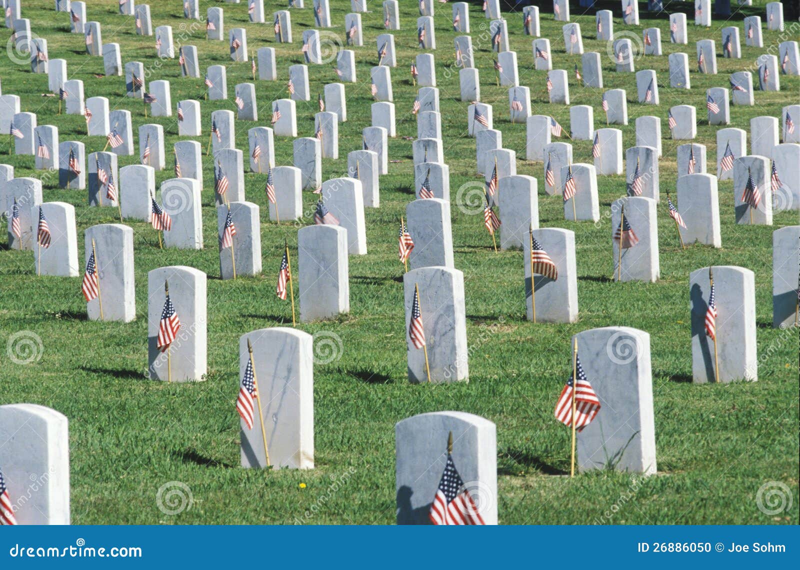 Rows of Gravestones editorial image. Image of flags, american - 26886050
