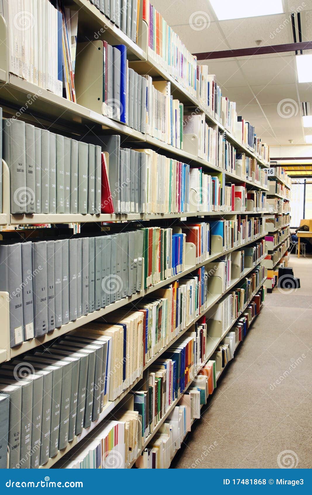 Rows of Grey Books at Library Stock Photo - Image of grey, shelves ...