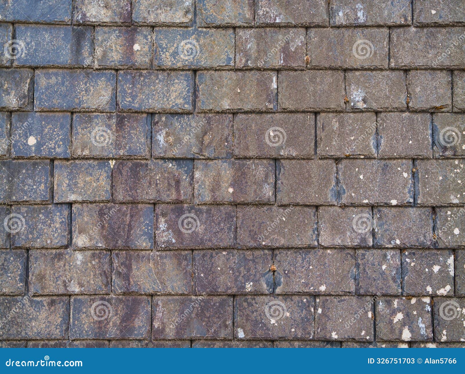 Rows of Grey, Weathered Slate Roofing Tiles Stock Image - Image of ...