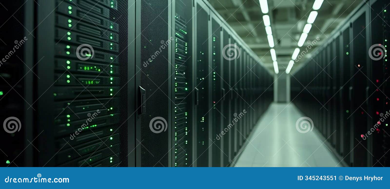Rows of High-performance Servers Illuminate the Data Center, Supporting ...