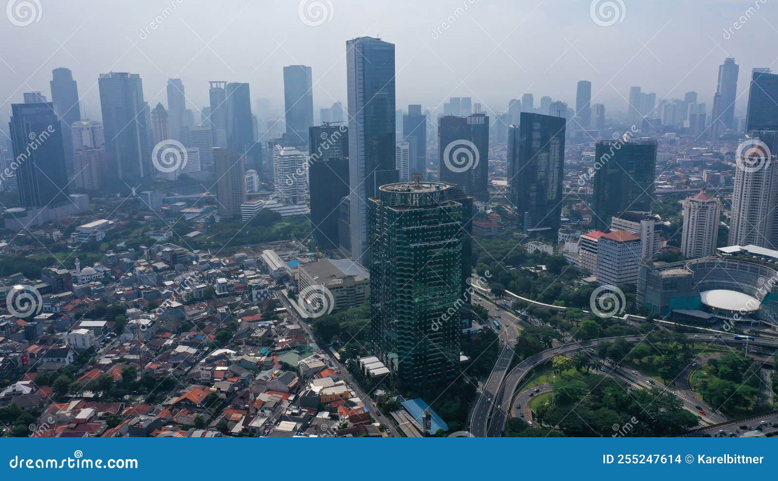 Rows of High-rise Buildings are Immortalized from a Height in Jakarta ...