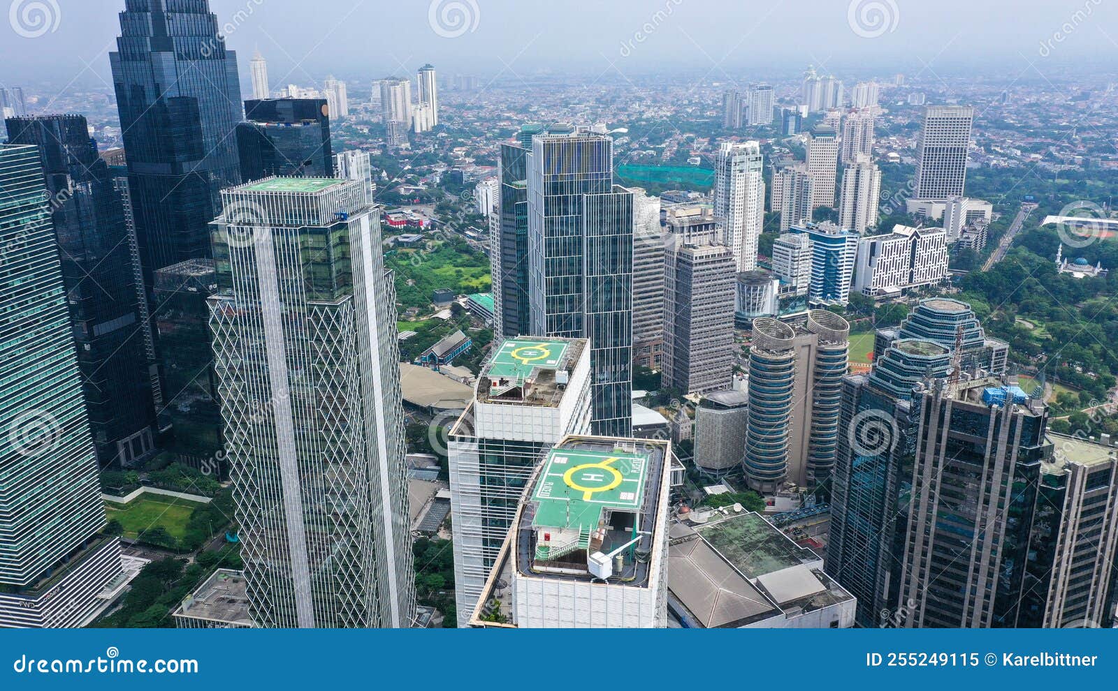 Rows of High-rise Buildings are Immortalized from a Height in Jakarta ...