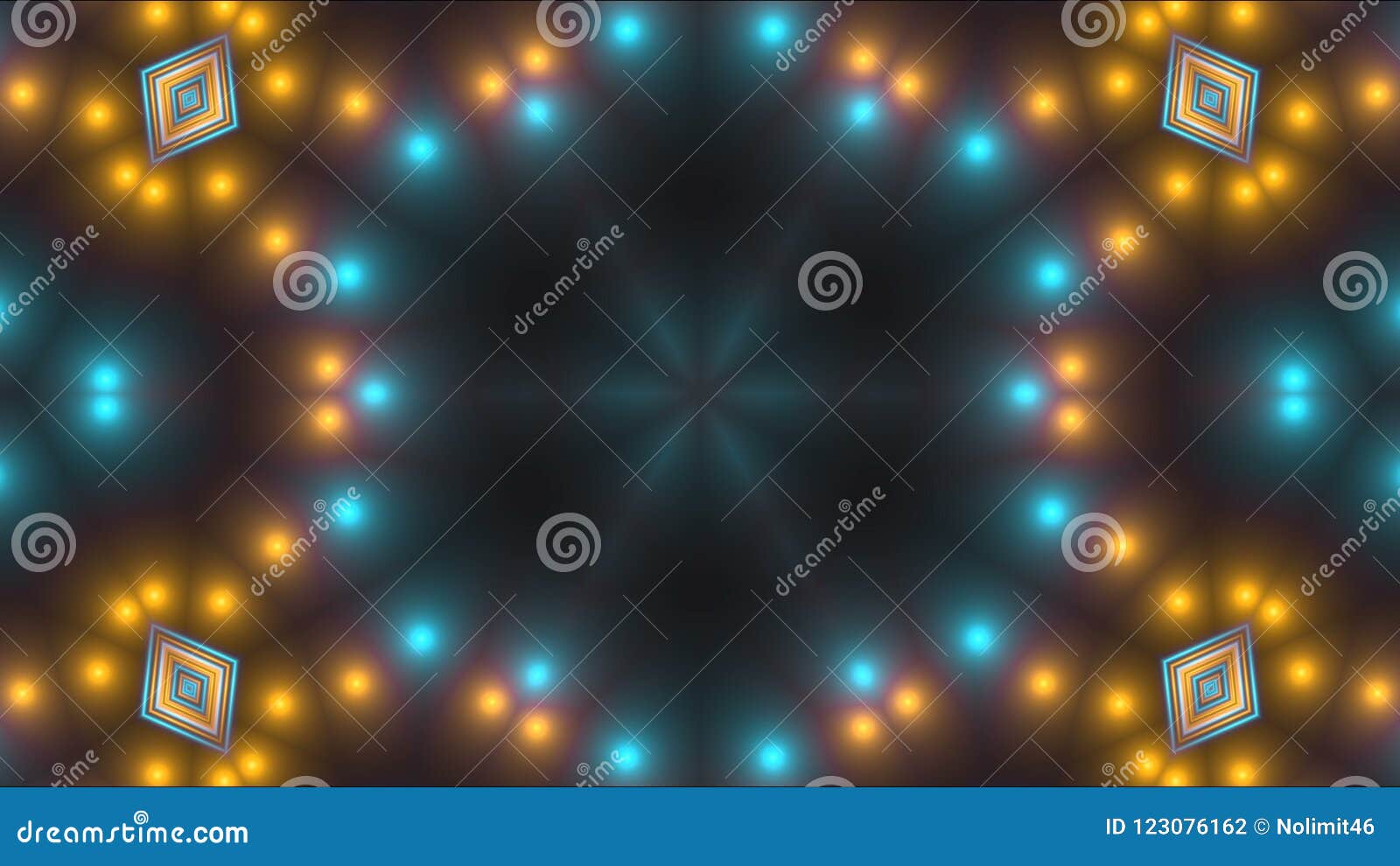 Rows of Light Bulbs Spotlights with Random Switch on, Computer ...