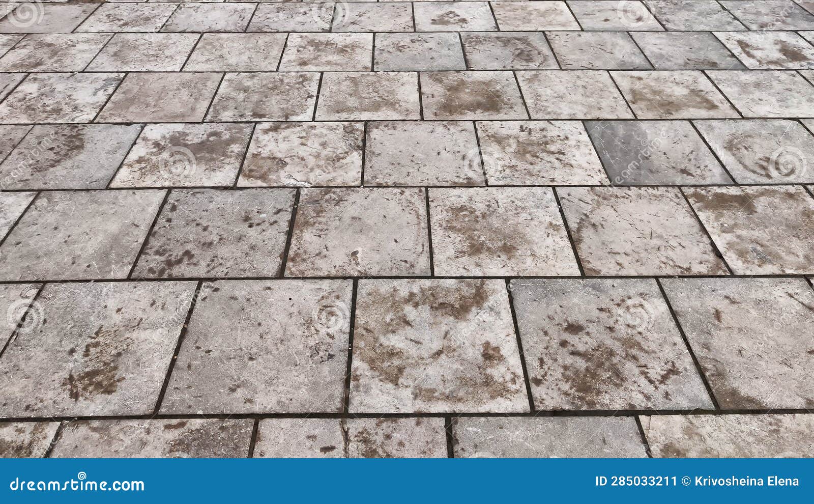 Rows and Lines of Square Sidewalk Gray Tiles on the Floor Outside or ...