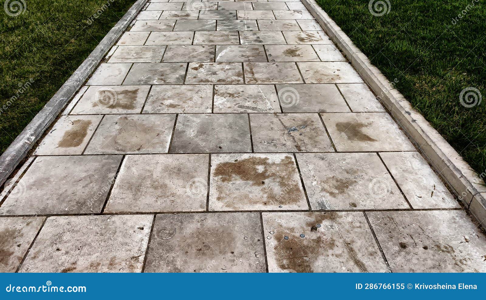 Rows and Lines of Square Sidewalk Gray Tiles on the Floor Outside or ...